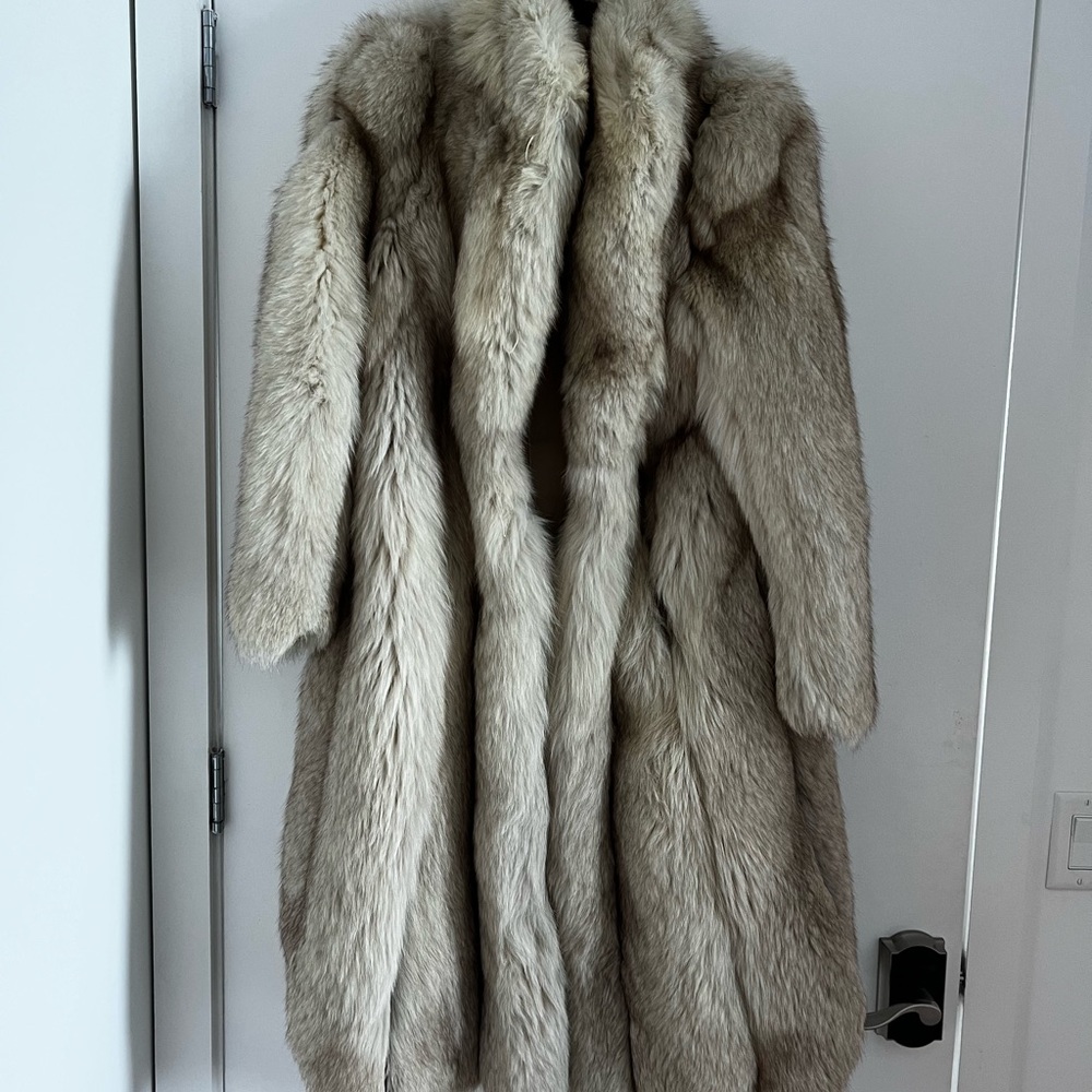 Silver Fox Fur Floor Legnth Coat - Gem